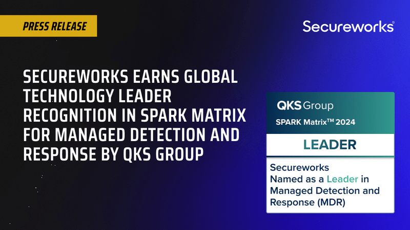 Secureworks Honored as MDR Leader in Quadrant Knowledge Solutions SPARK ...